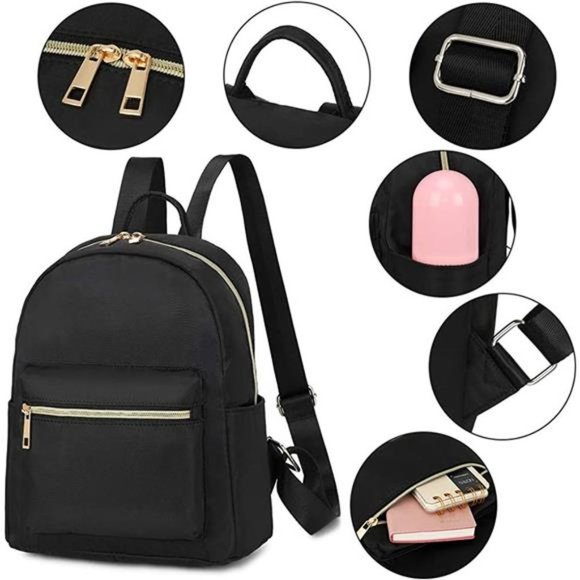 Bags | Mini Backpack Women Girls Black | Poshmark